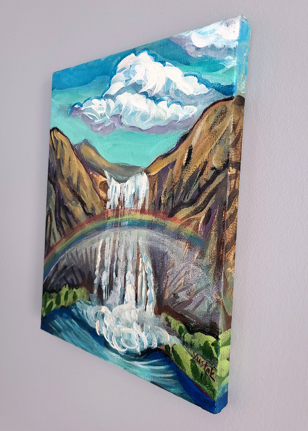 Color Spectrum 1 by Kira Yustak - acrylic painting | UGallery