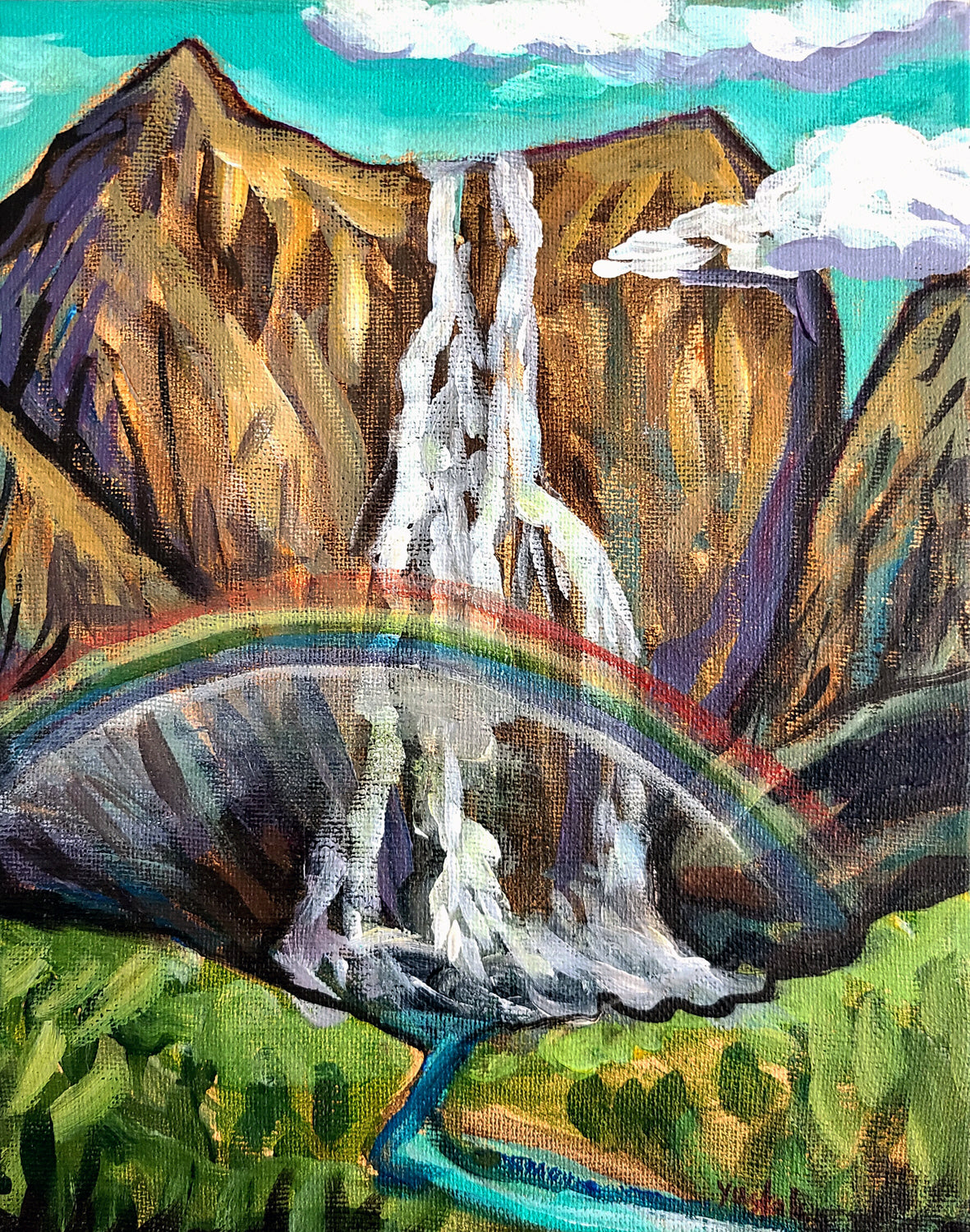 Color Spectrum 2 by Kira Yustak - acrylic painting | UGallery