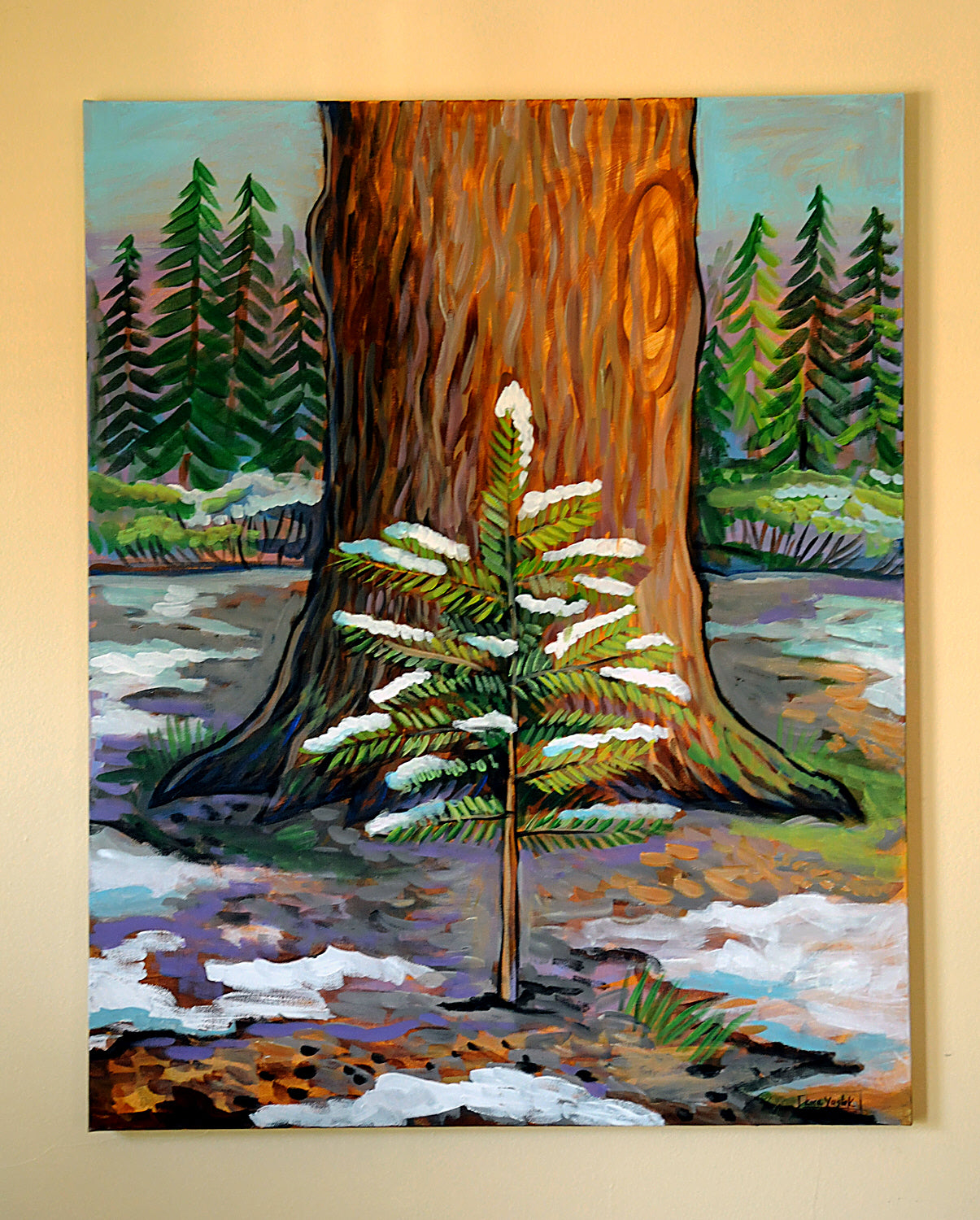 Forest Life Cycle by Kira Yustak - acrylic painting | UGallery