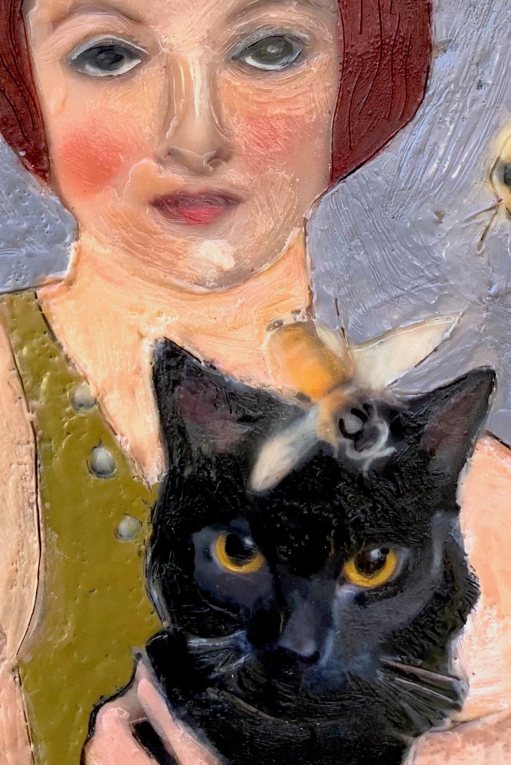 Bee Alchemy by Linda Benenati - encaustic artwork | UGallery