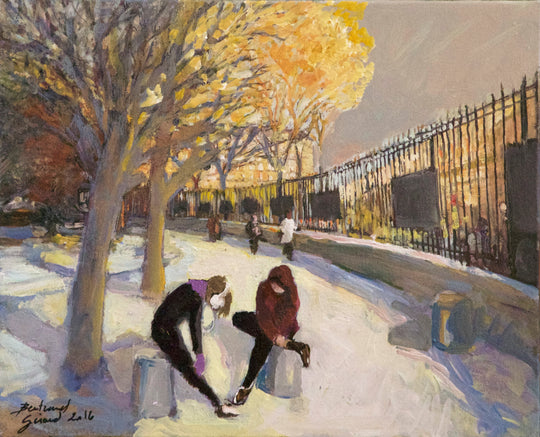 Luxembourg Garden by Bertrand Girard - mixed media artwork | UGallery