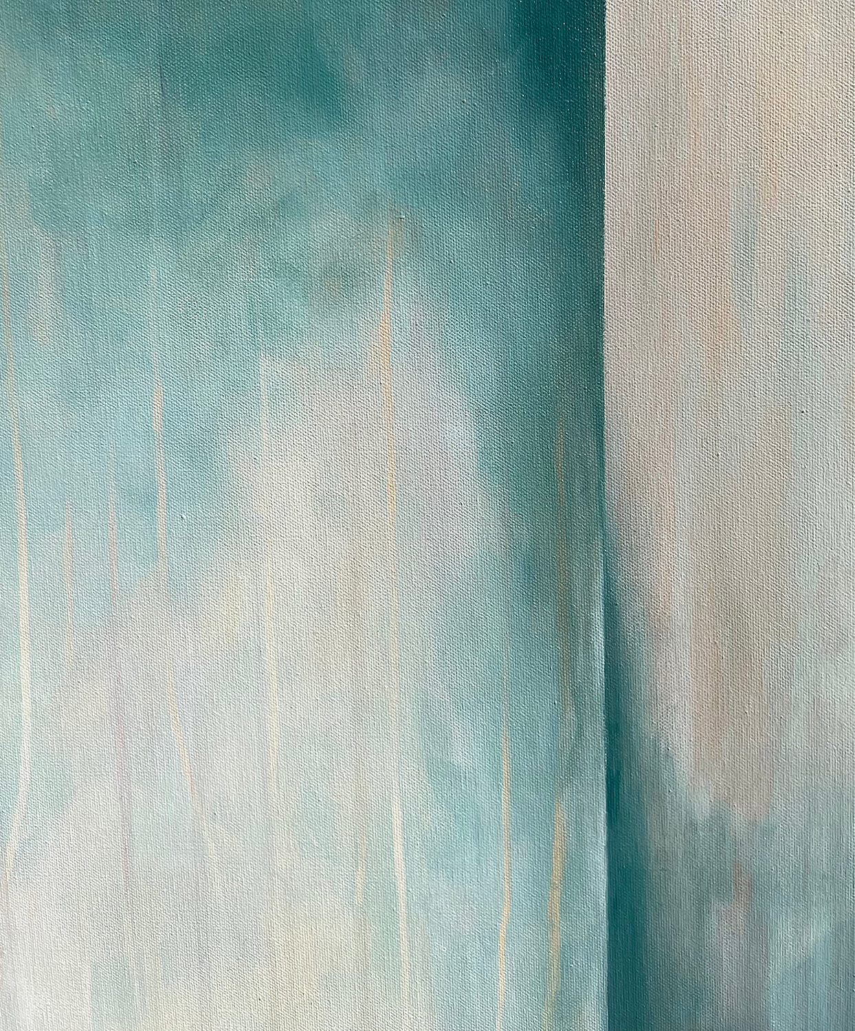 Diving In - Teal Cloud by Marie-Eve Champagne - acrylic painting | UGallery