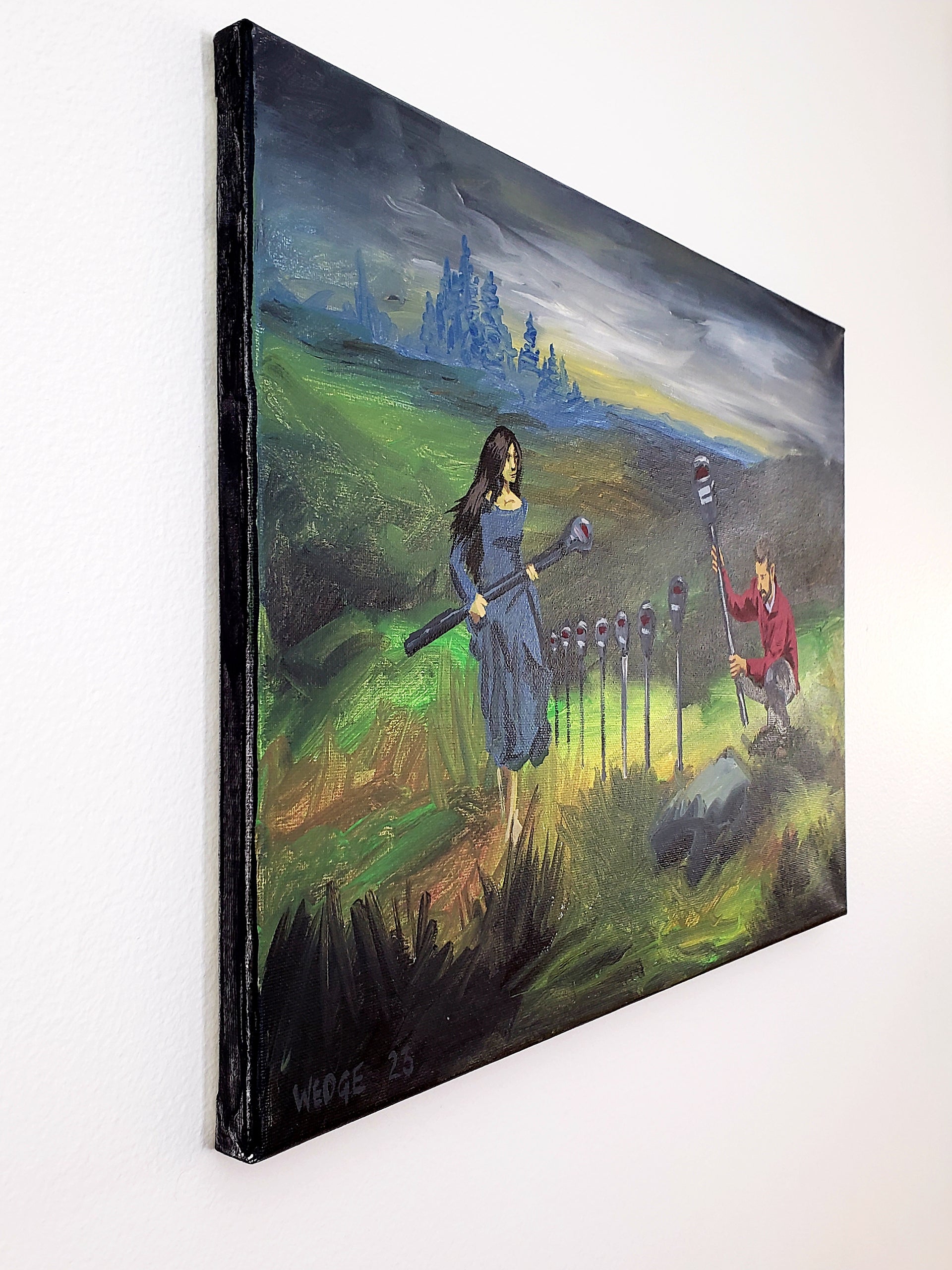 Planting by Michael Wedge - acrylic painting | UGallery