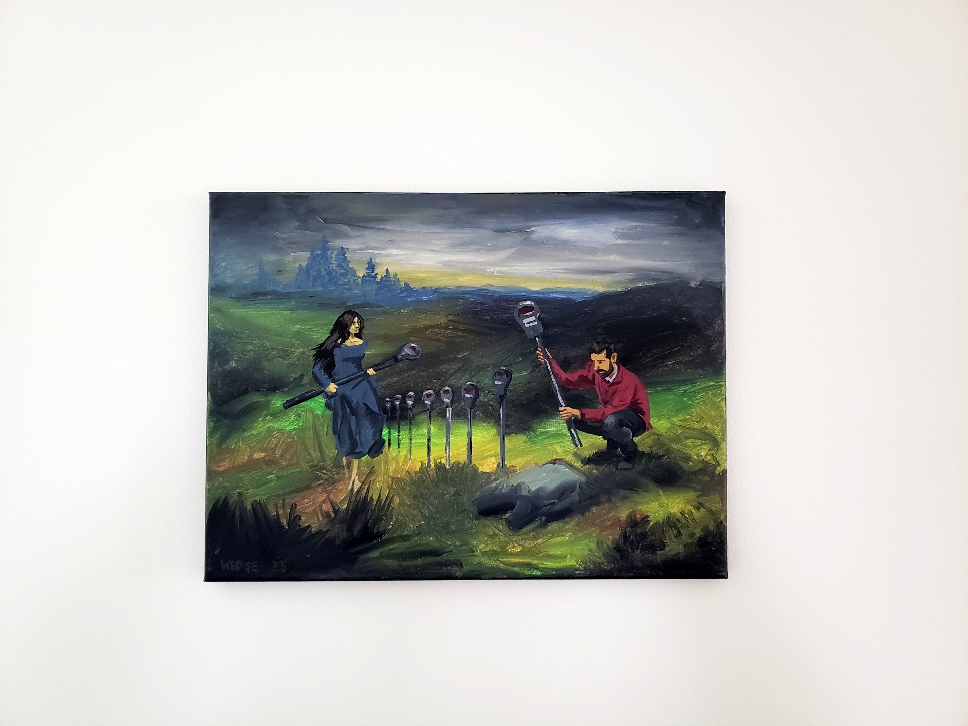 Planting by Michael Wedge - acrylic painting | UGallery
