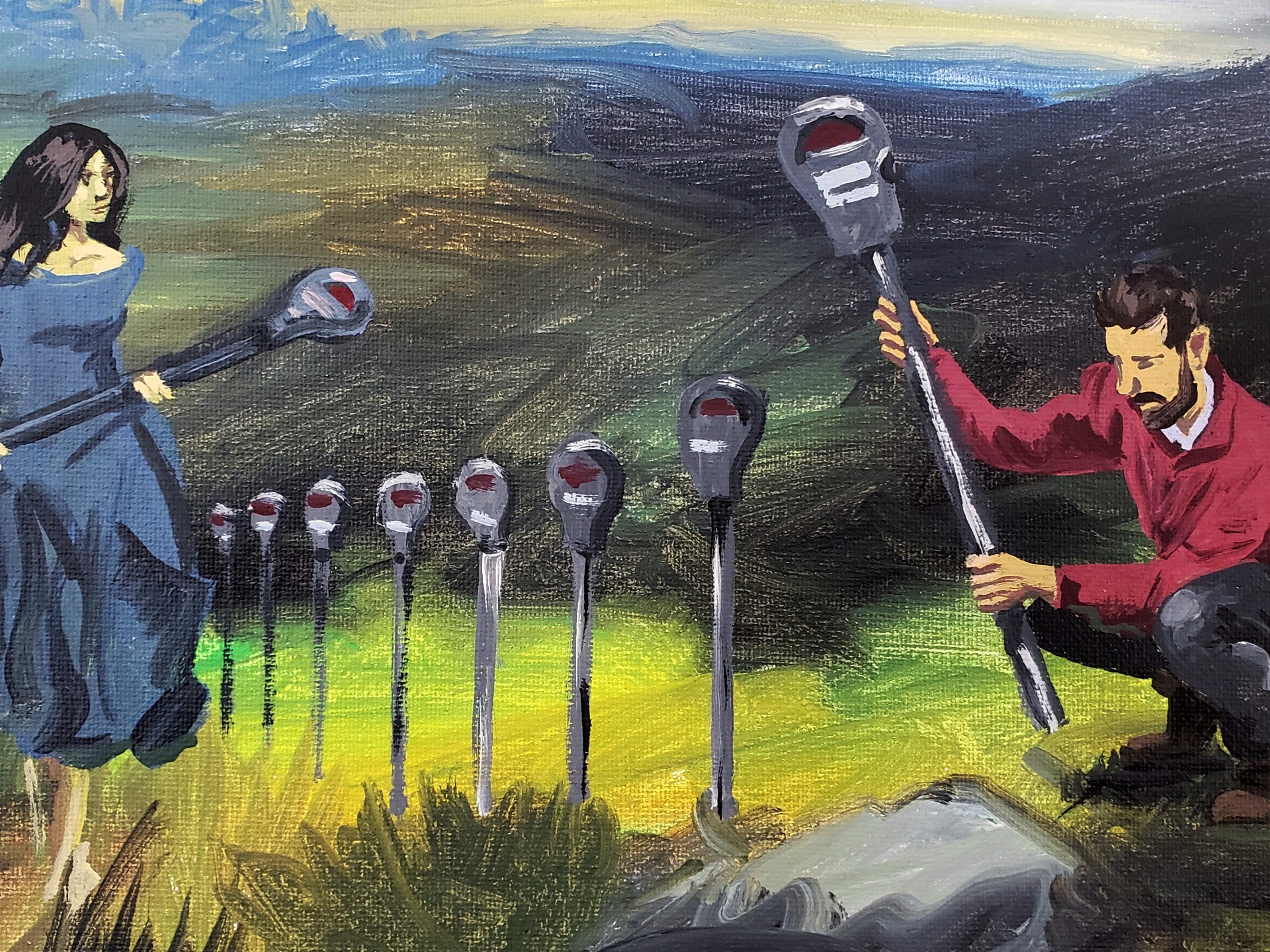 Planting by Michael Wedge - acrylic painting | UGallery