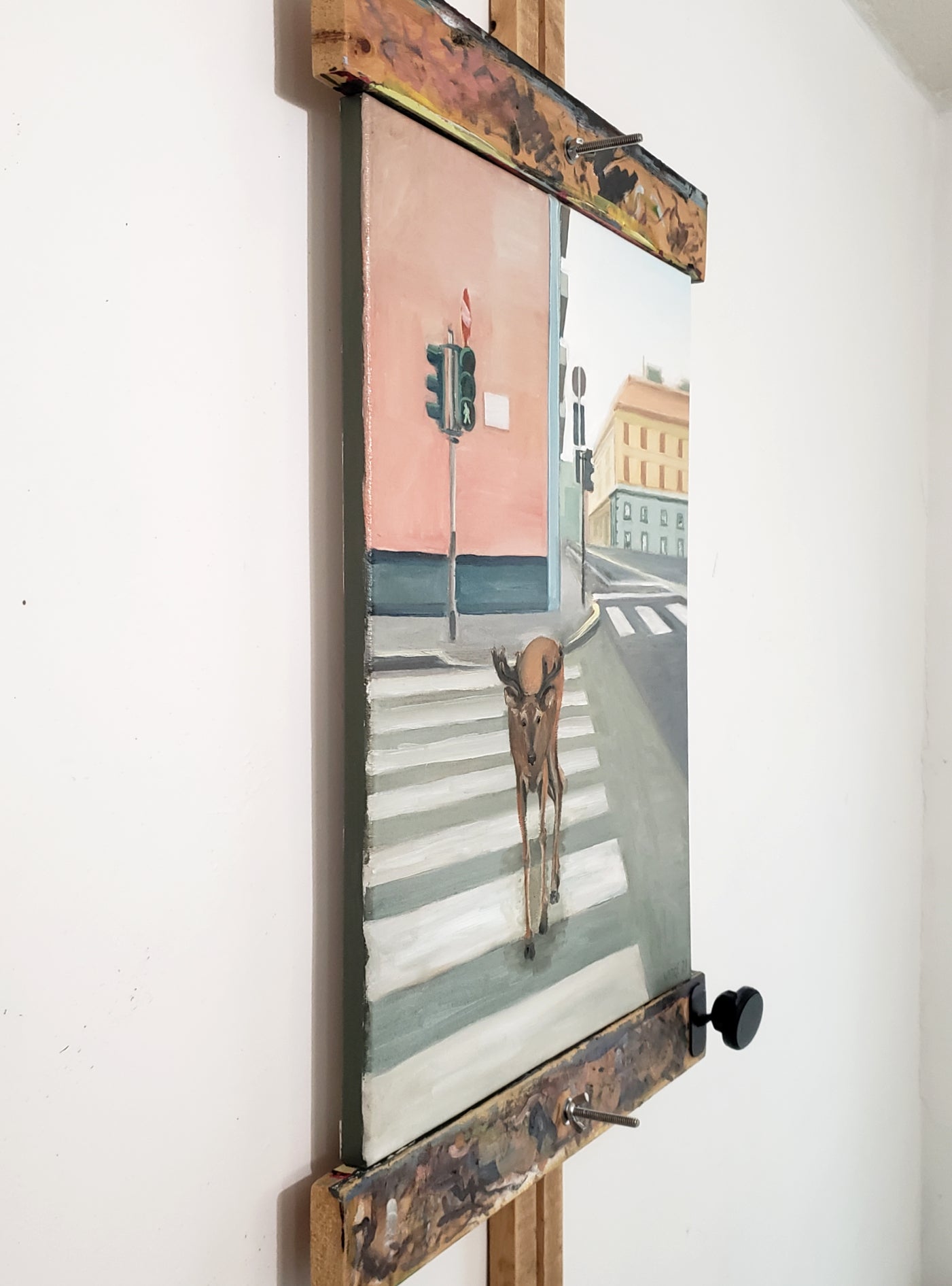 Pedestrian by Michael Wedge - oil painting | UGallery