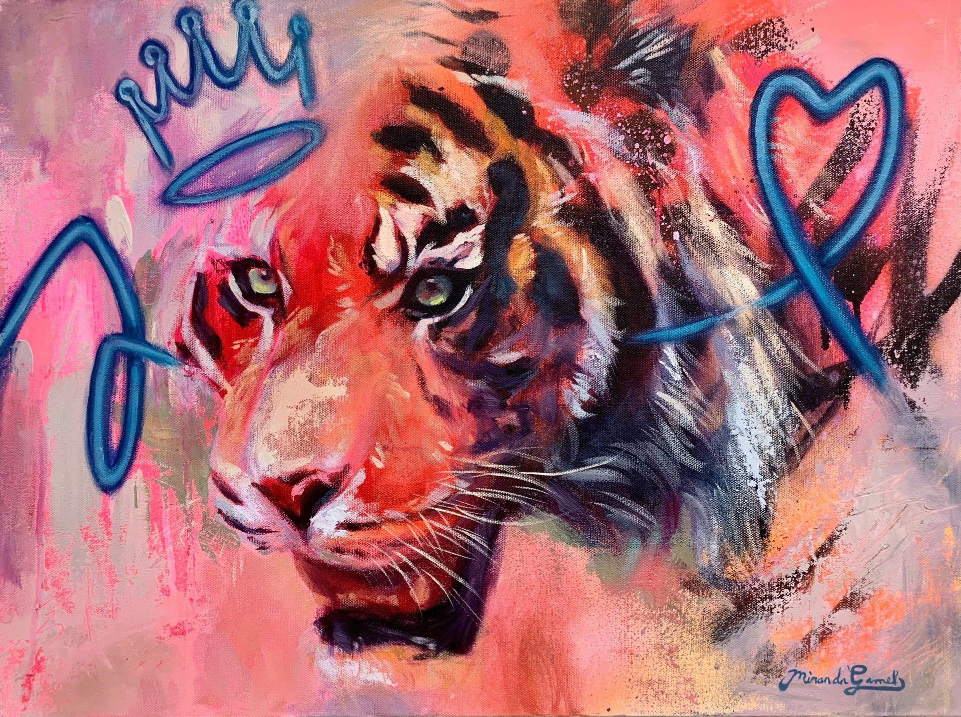 A True King by Miranda Gamel - mixed media artwork | UGallery