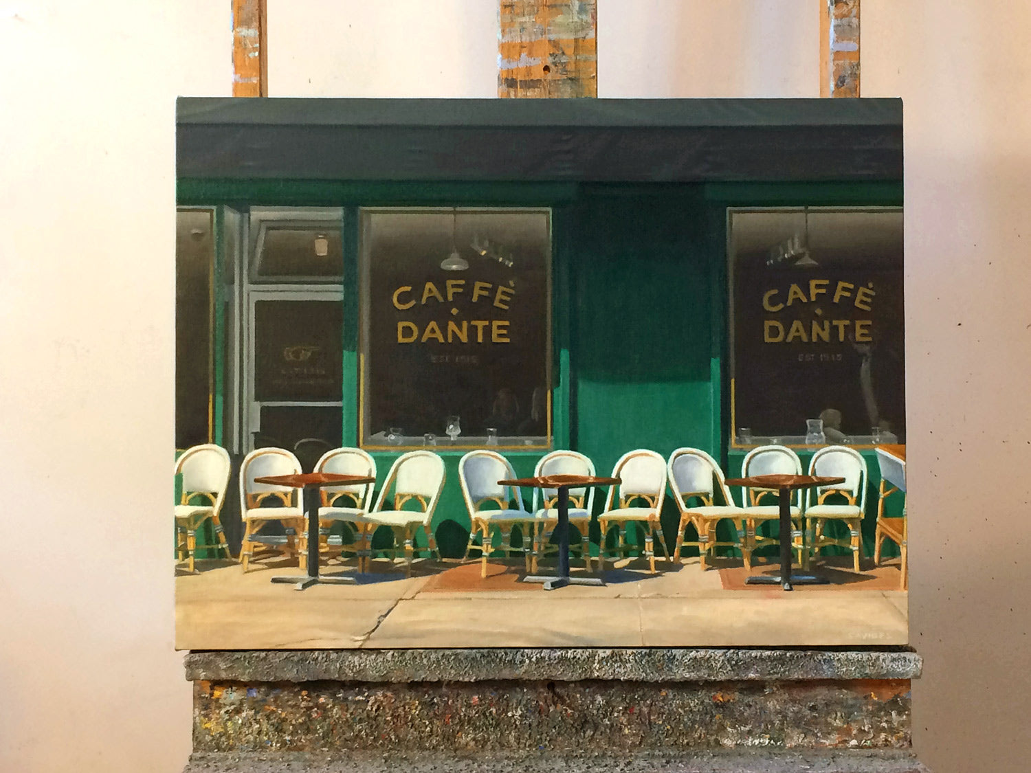 Caffe Dante by Nick Savides - oil painting | UGallery