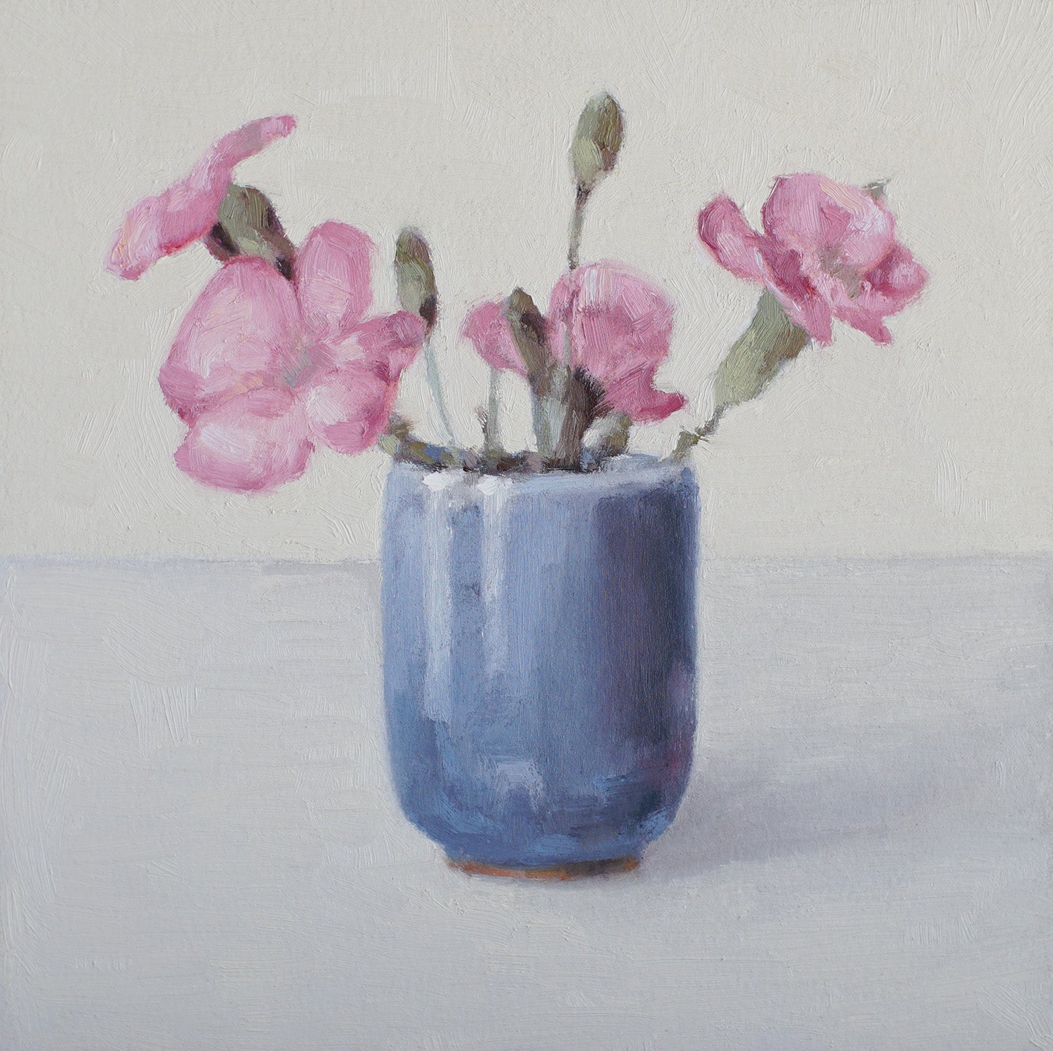 Fresh Pink Bouquet by Nicole Lamothe - oil painting | UGallery