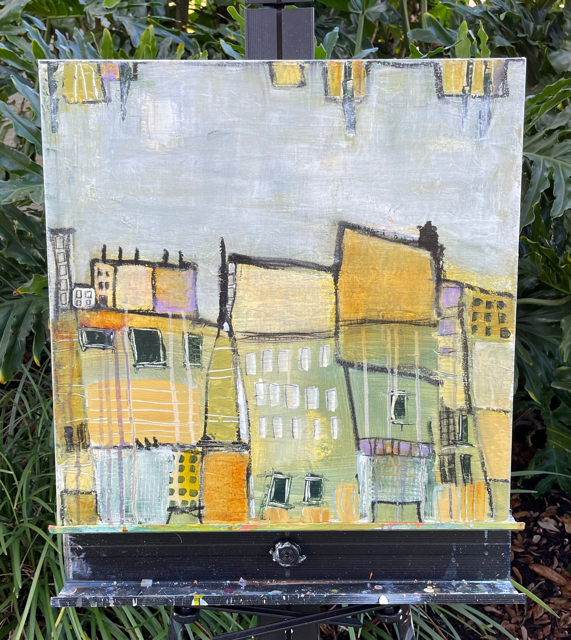 Street Scene 2 by Pat Forbes - acrylic painting | UGallery
