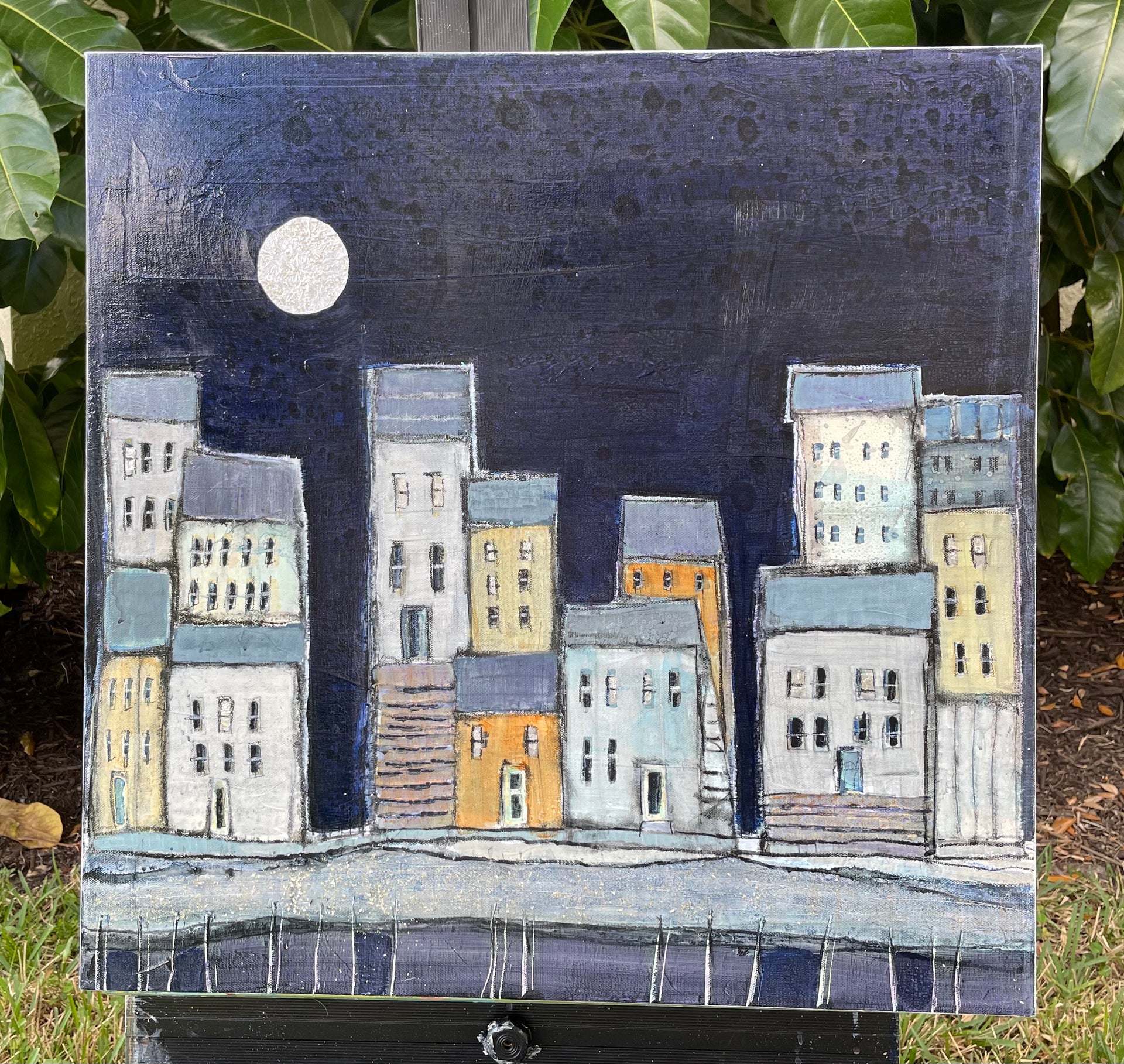Street Scene 4 by Pat Forbes - acrylic painting | UGallery