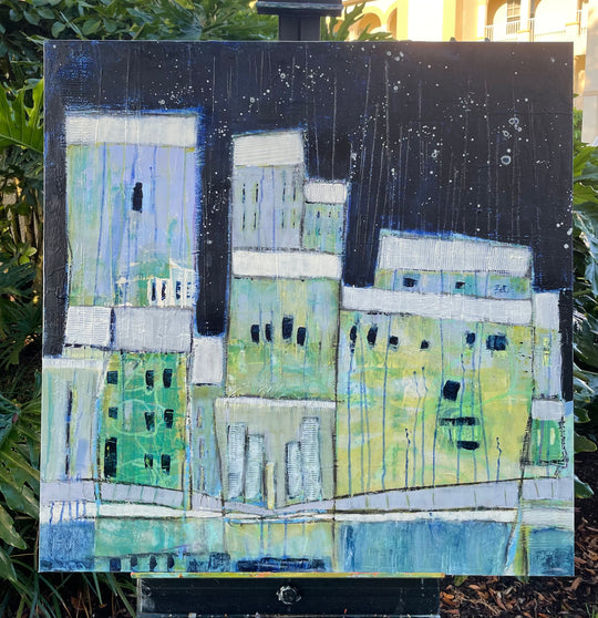 Street Scene VII by Pat Forbes - acrylic painting | UGallery