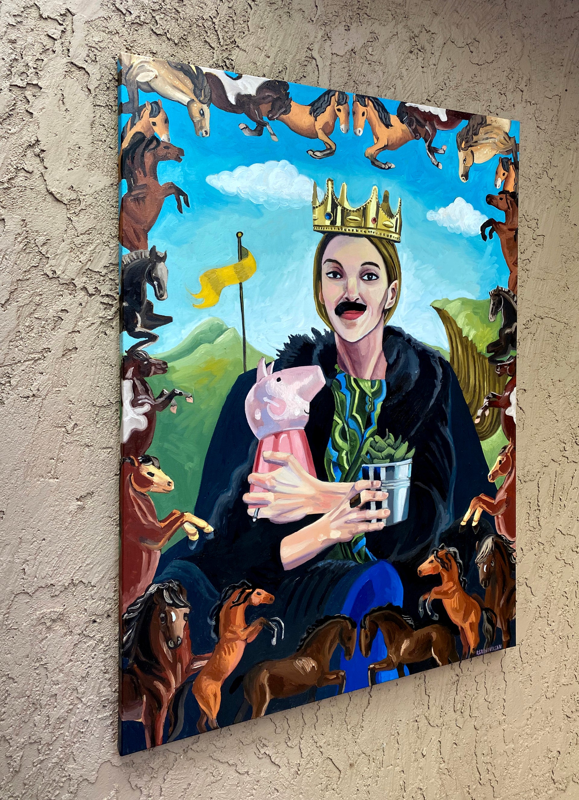 Prince of Pentacles by Rachel Srinivasan - oil painting | UGallery