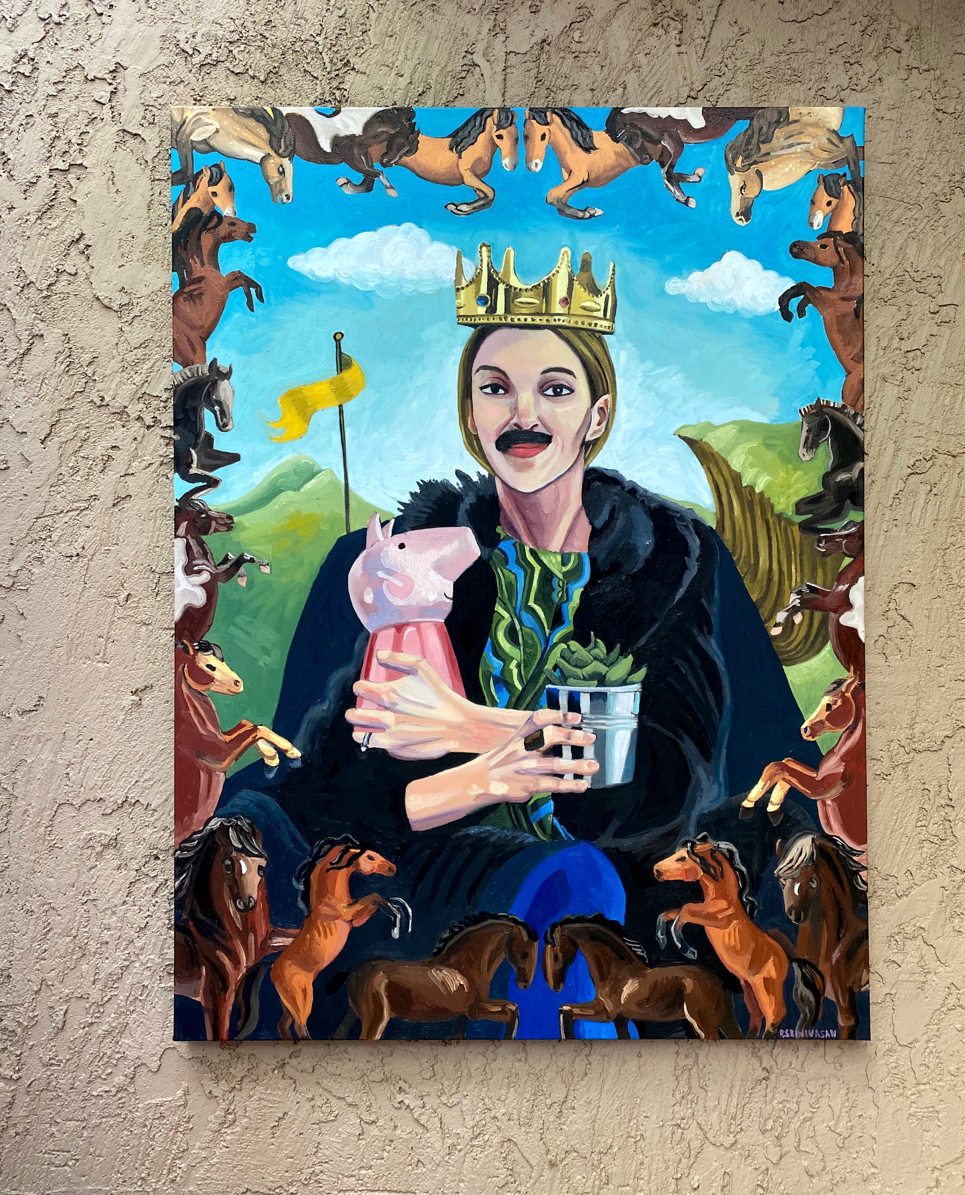 Prince of Pentacles by Rachel Srinivasan - oil painting | UGallery