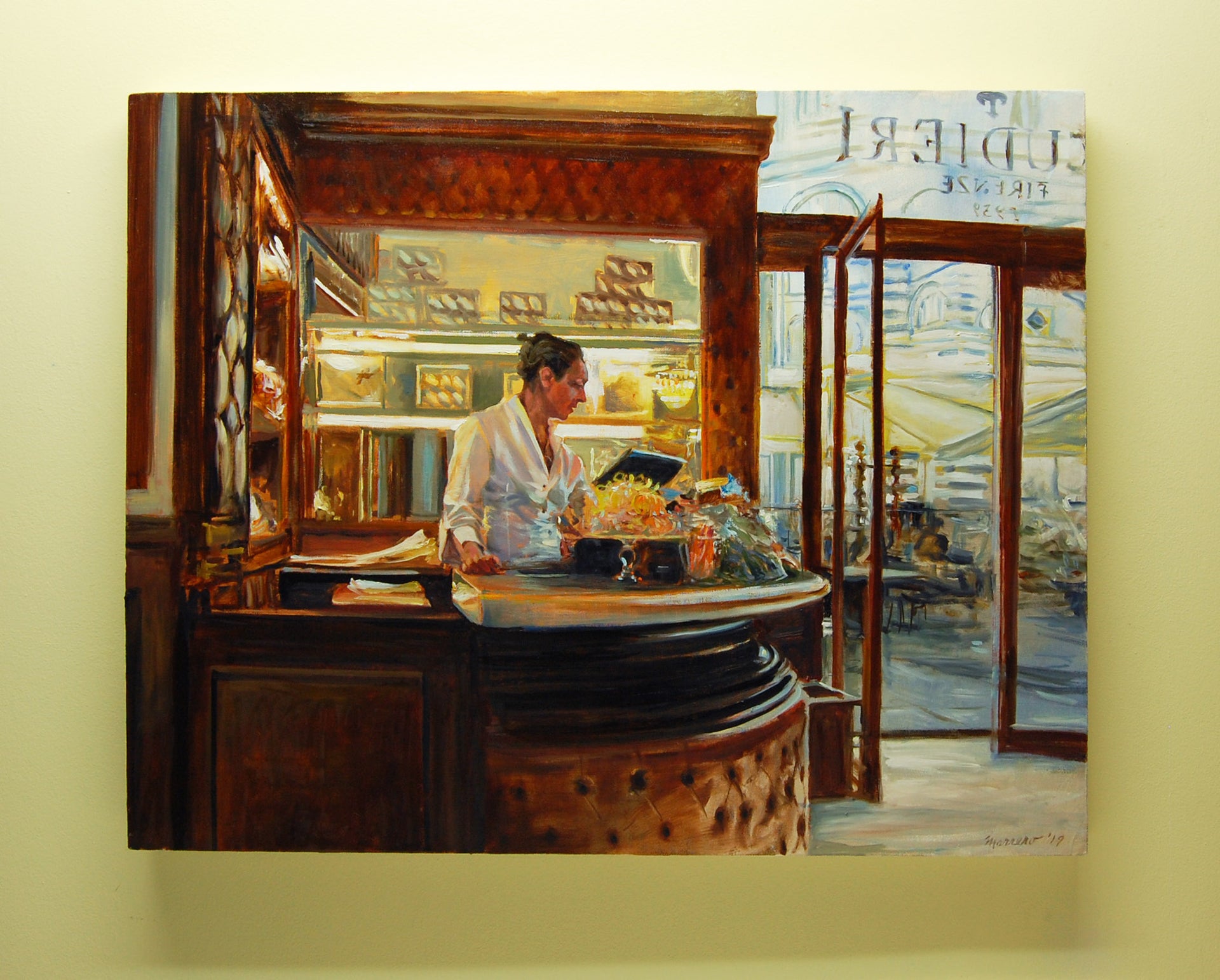 Caffe Scudieri, Florence by Onelio Marrero - oil painting | UGallery