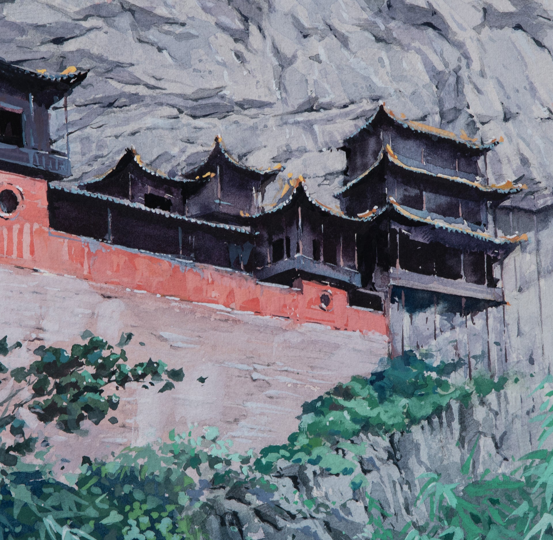 Watercolor Impressions of Chinese Architecture 14 by Siyuan Ma ...