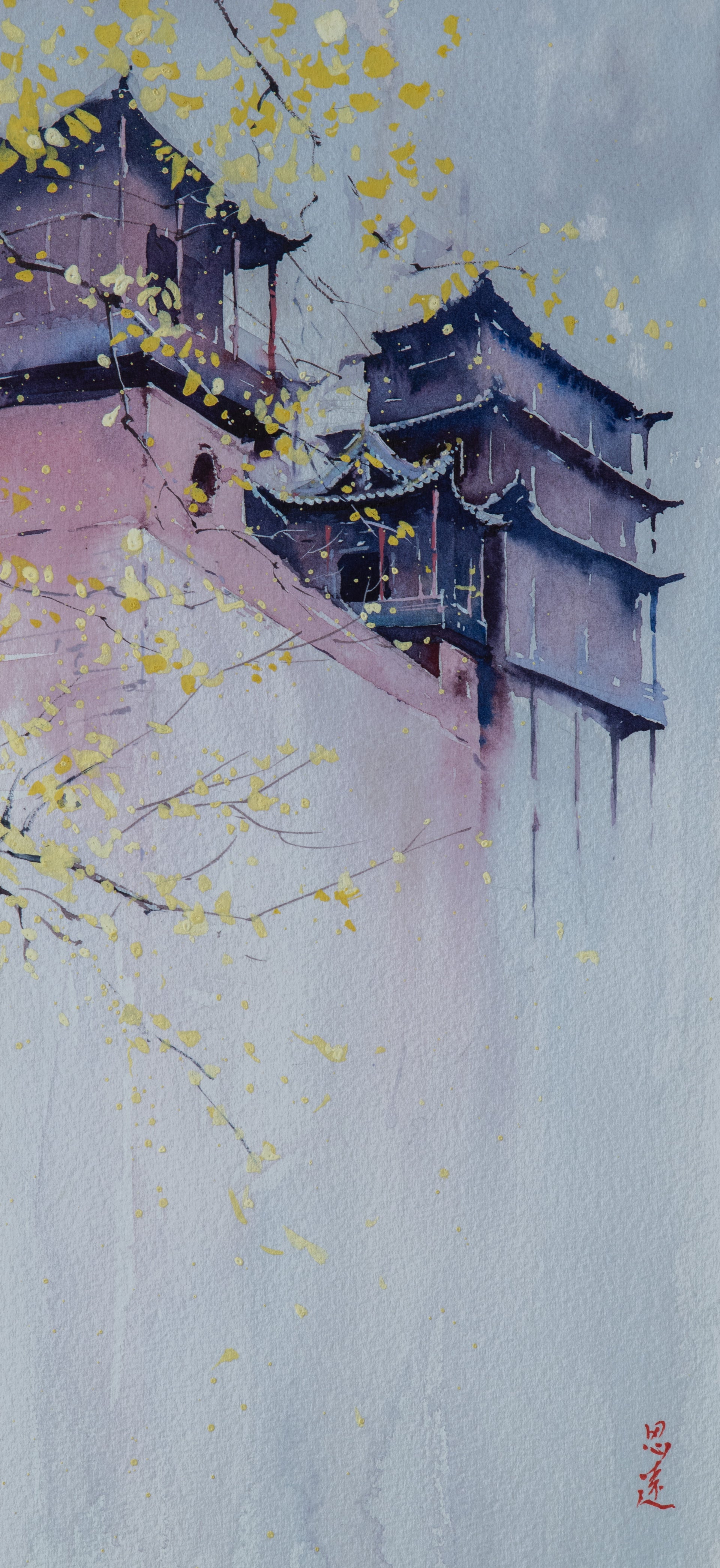 Watercolor Impressions of Chinese Architecture 4 by Siyuan Ma ...