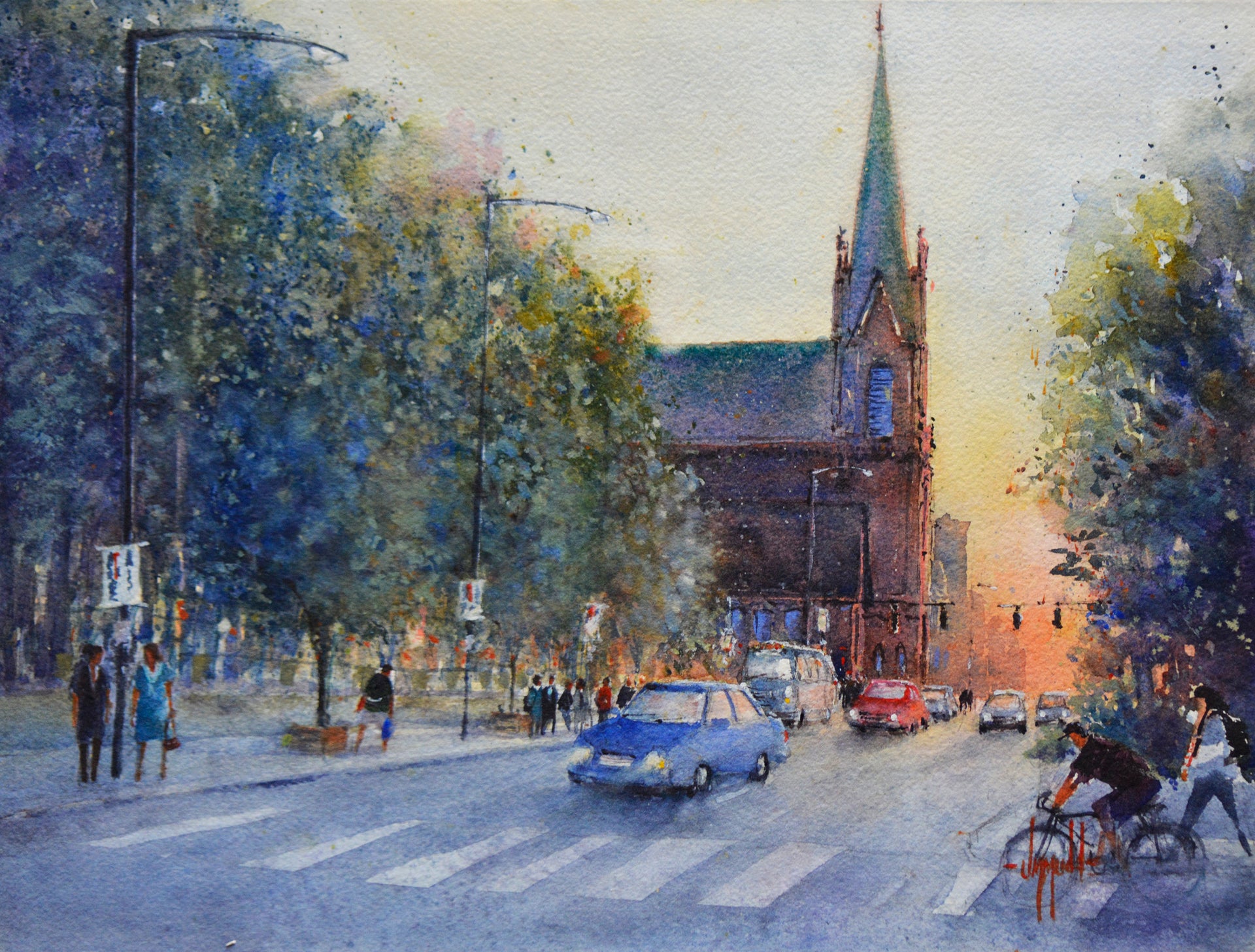 Standing Watch by Judy Mudd - watercolor painting | UGallery