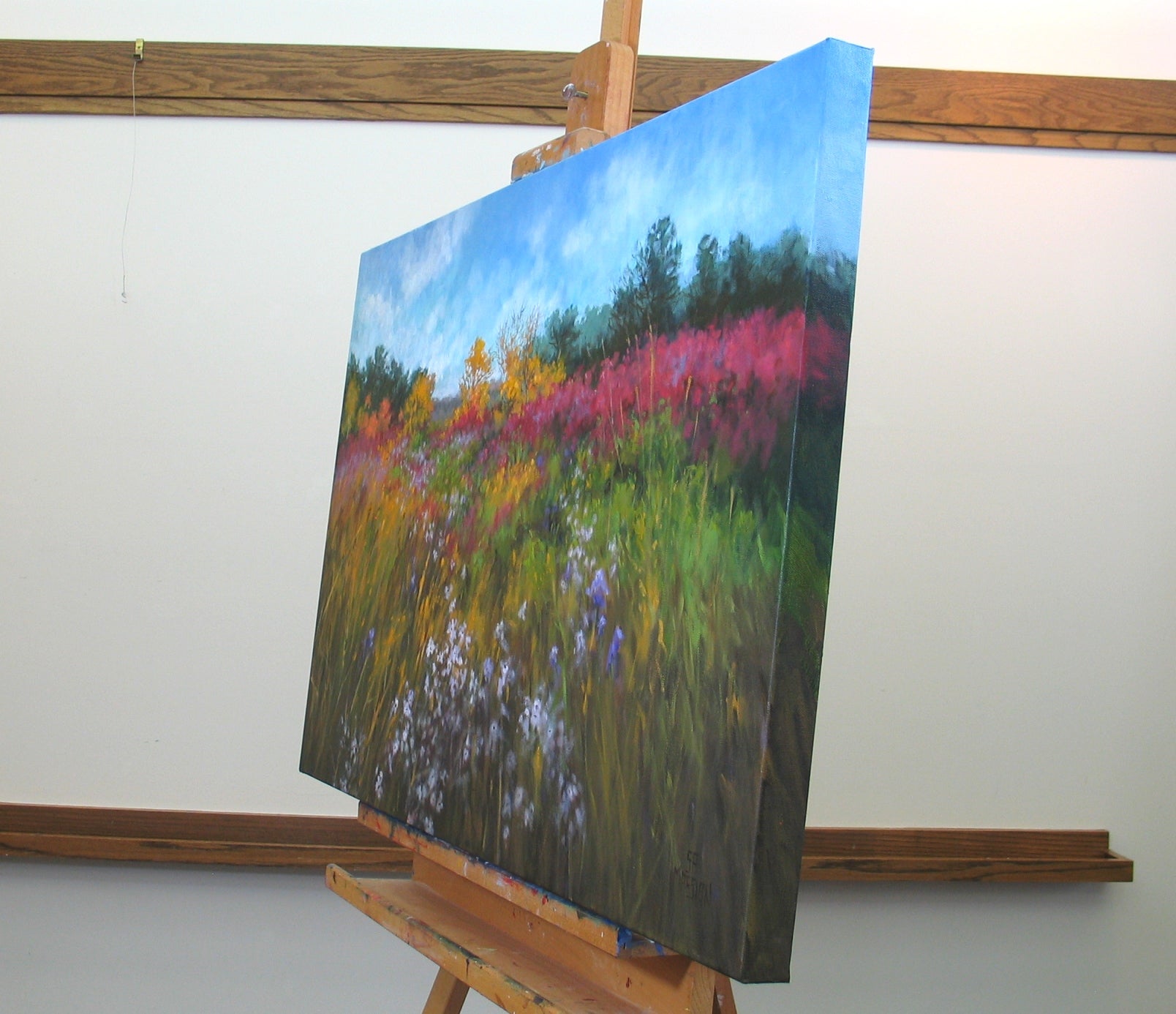 The Great Aster Escape by Suzanne Massion - oil painting | UGallery